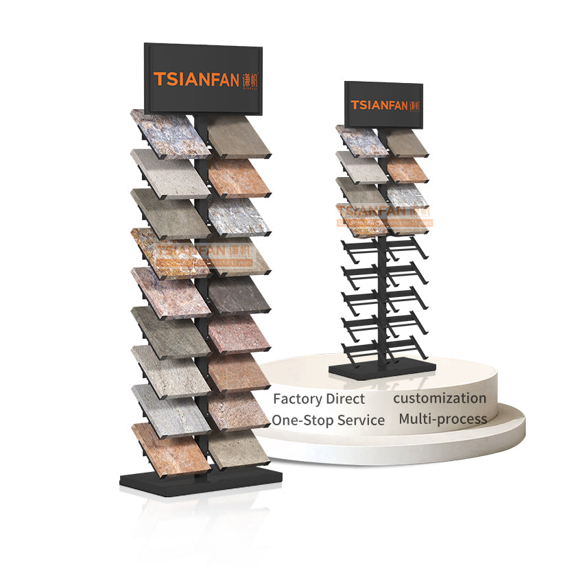 stone sample floor stand natural stone displays-SW329-2 – TSIANFAN DISPLAY